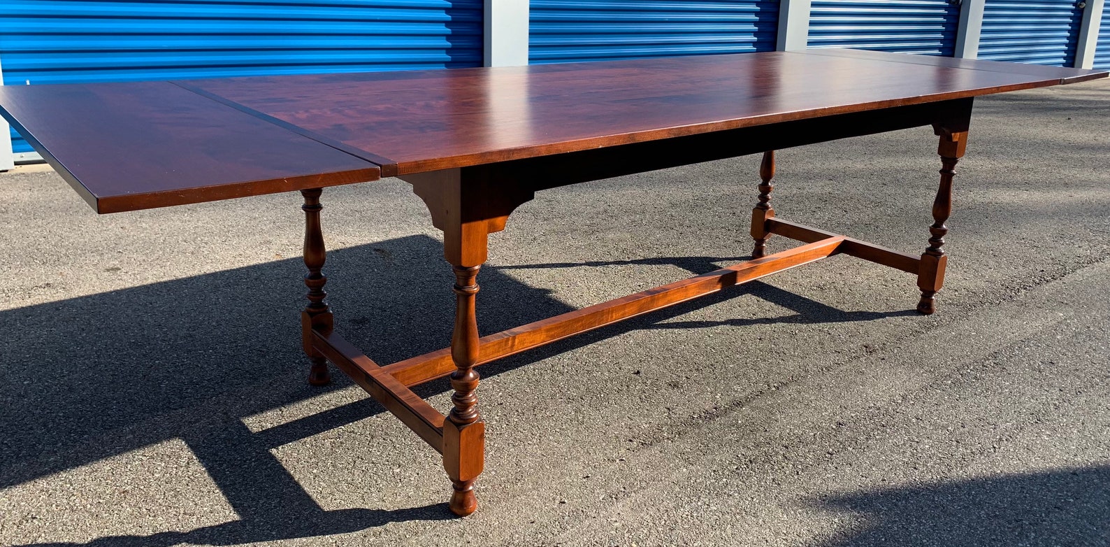 Vintage Custom D R Dimes Cherry Dining Table With Extensions 30.5h24 ...