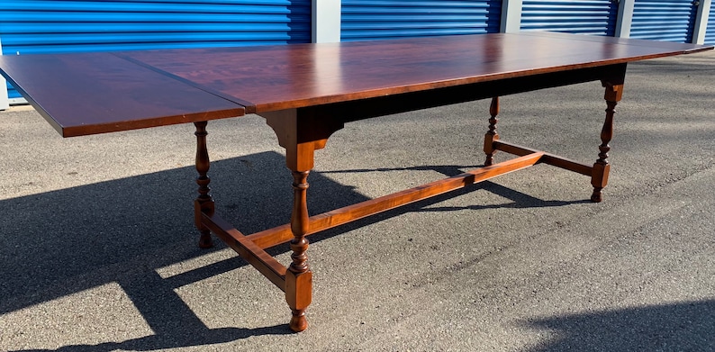 Vintage Custom D R Dimes Cherry Dining Table With Extensions 30.5h24 ...
