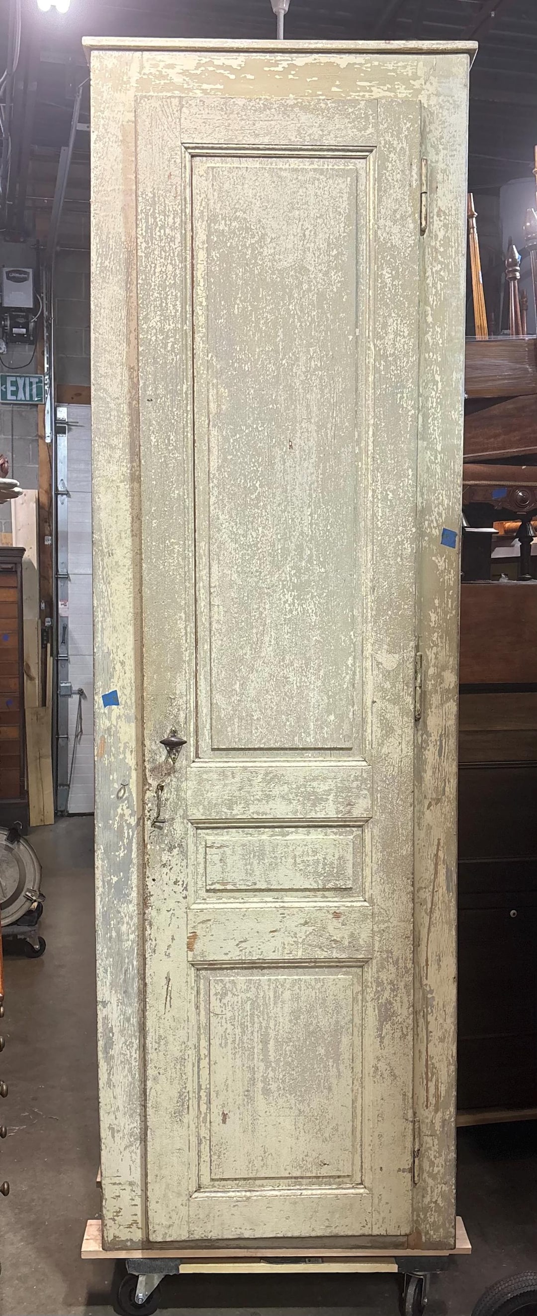 Primitive Monumental Texas Chimney Cupboard 19x33x107 Shipping is Not ...