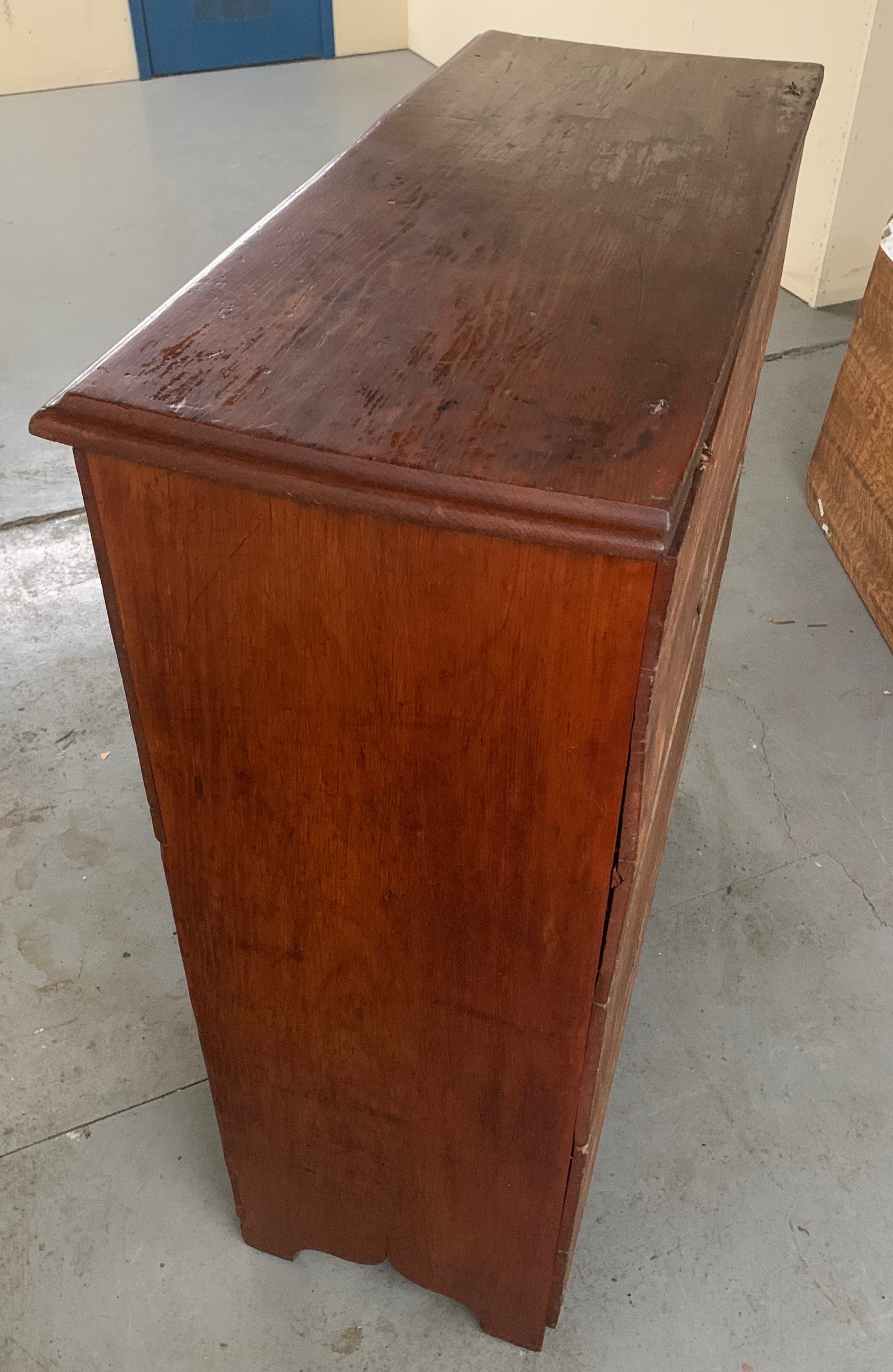 Antique New England 3 Drawer Pine Mule Blanket Chest 3 Board - Etsy