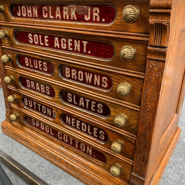 Antique Spool Cabinets - Etsy