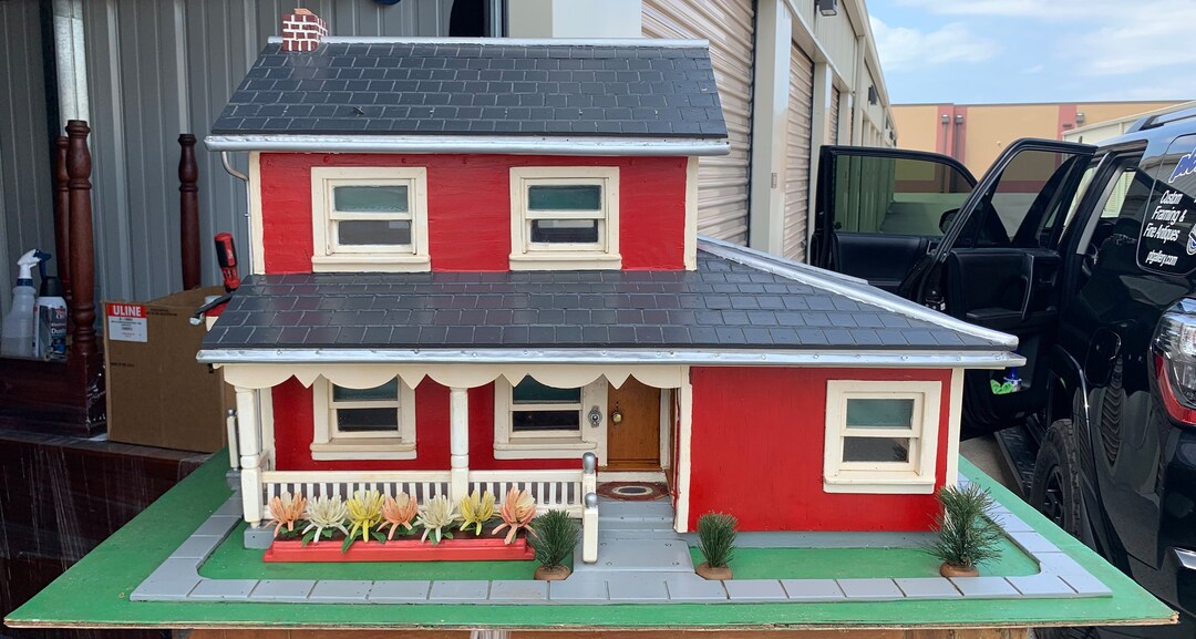 Beautiful Detailed Wooden House Model 22x41x23h Shipping is Not Free - Etsy