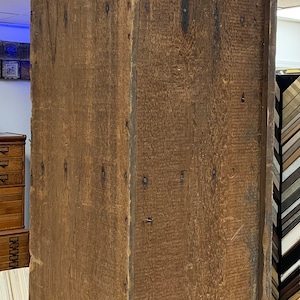 Antique Primitive 1850 Blue Painted Chimney Cupboard 16w14.5d55h ...