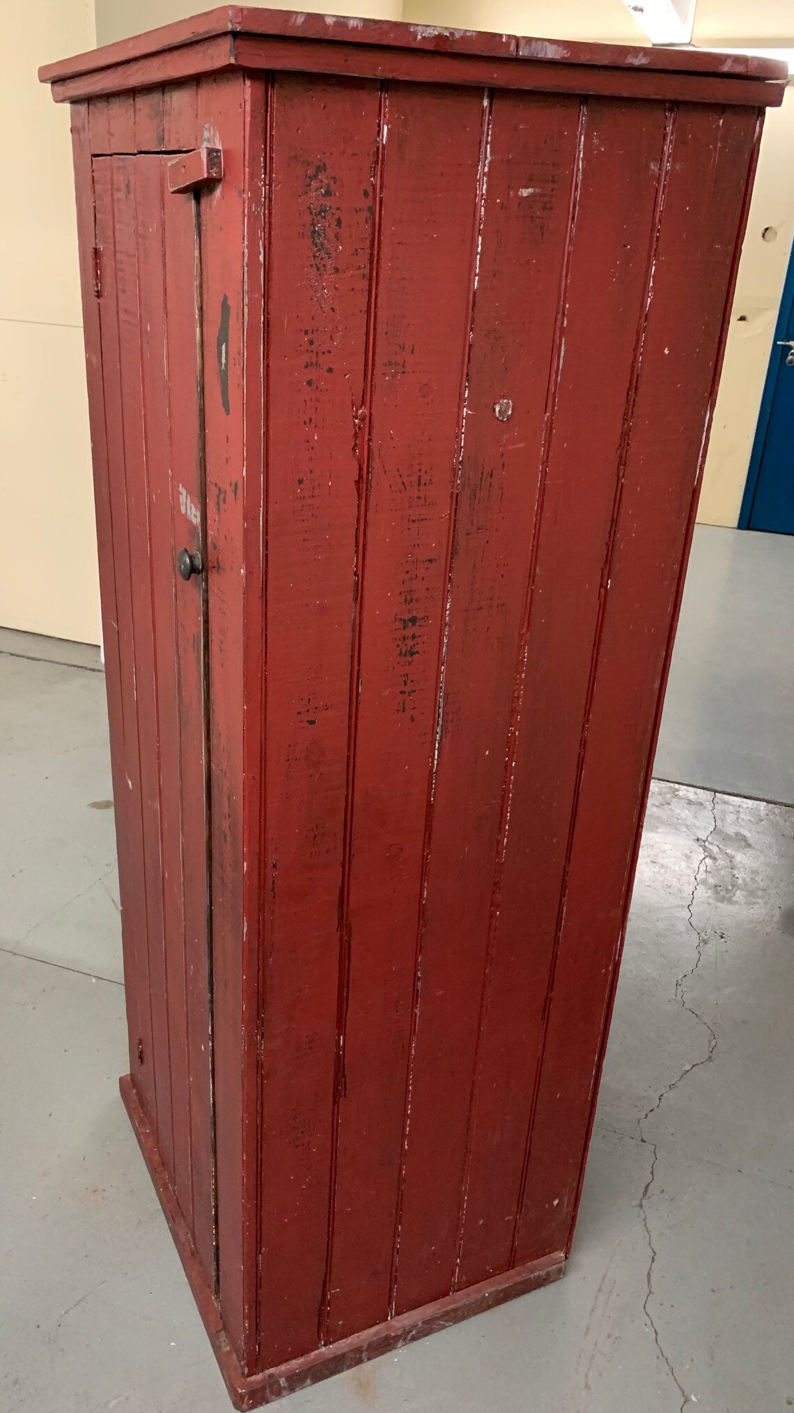 Primitive Red Painted Handmade Wardrobe Chimney Cabinet Texas - Etsy