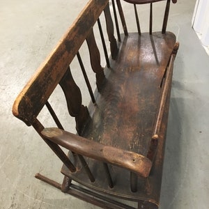 1840 Cape Cod Rocking Bench Original Finish 48w25d14h29h Shipping is ...