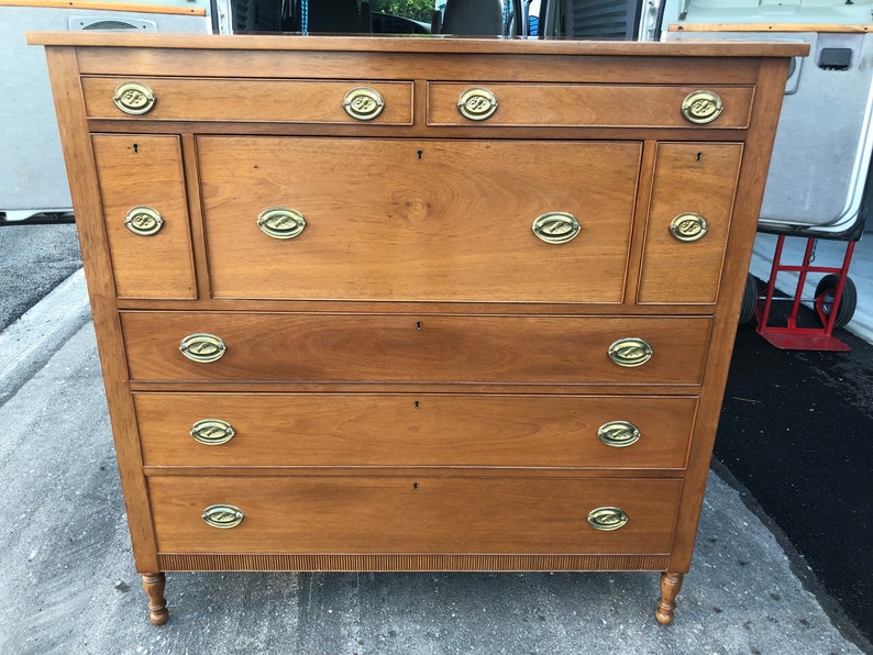 Antique Federal Style Cherry Butlers Chest 1800's 50x50x23 | Etsy