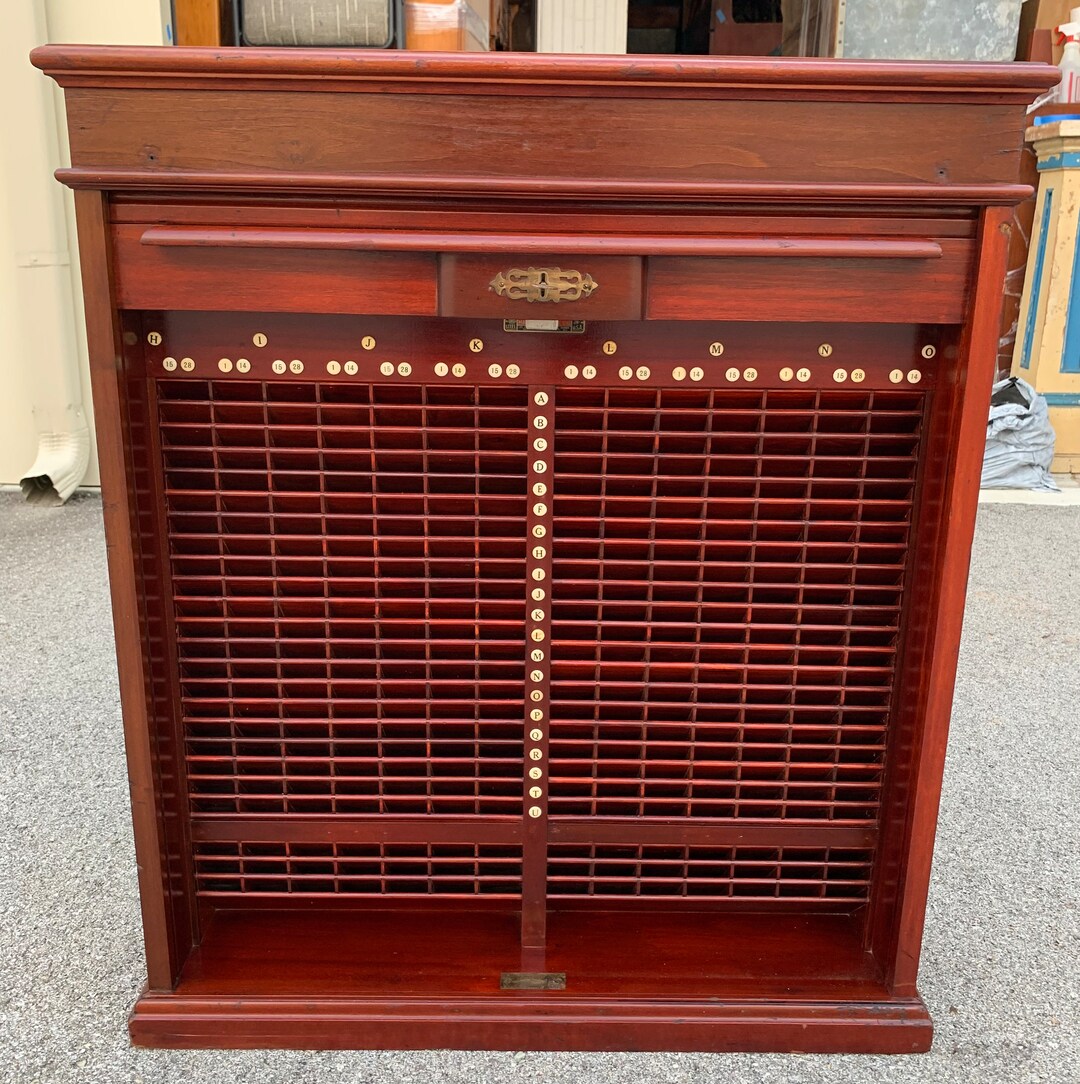 Antique Cherry Kentucky Horse Race Track Ticket Cabinet 7.5D28.5W33H Shipping is Not Free - Etsy