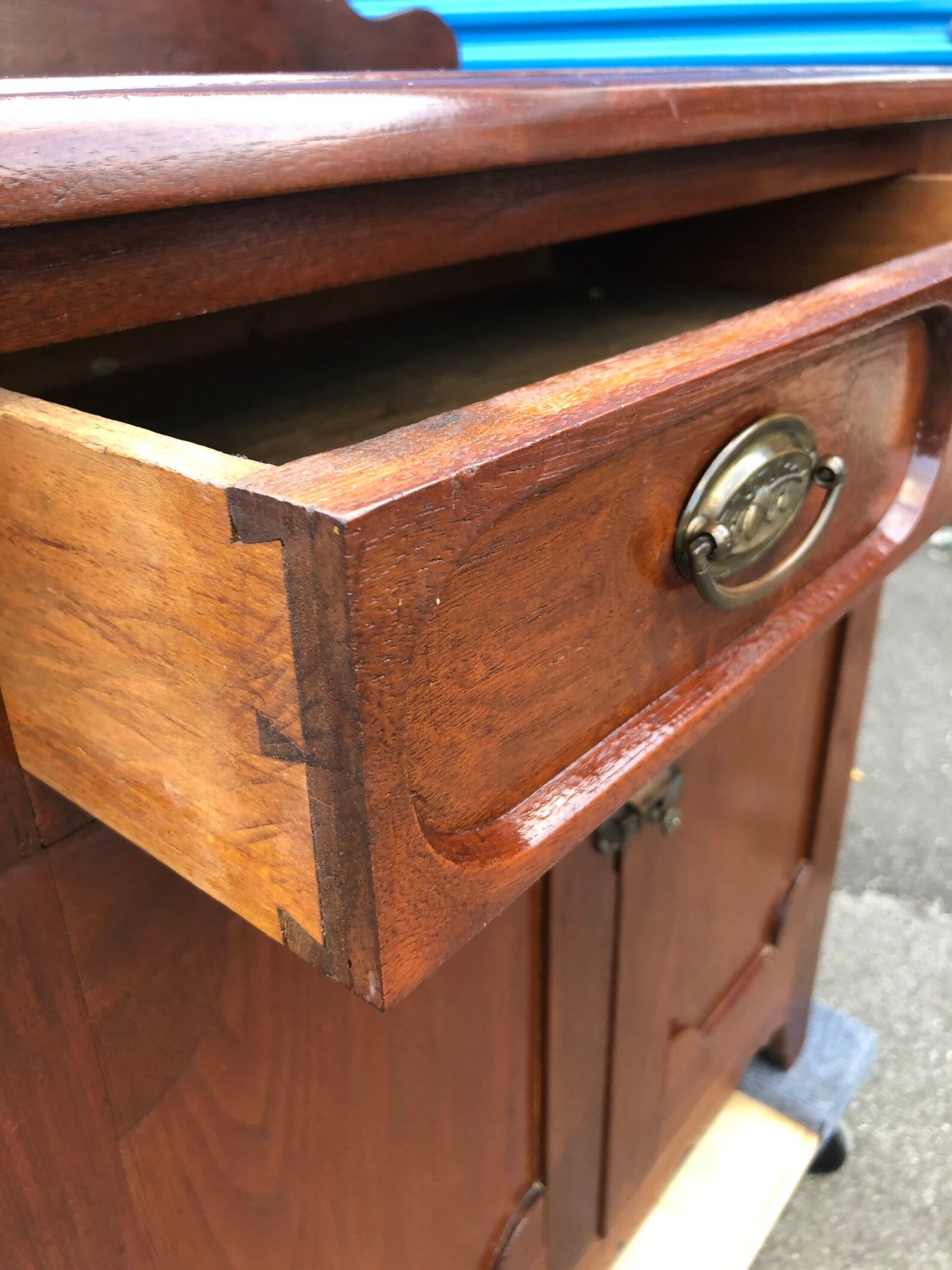 Antique Victorian Walnut Wash Stand Scalloped Base 27.5w17d35h - Etsy