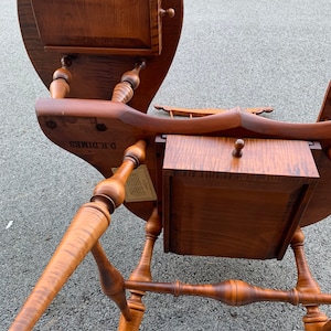 Exquisite Vintage Limited Addition D R Dimes Tiger Maple Windsor ...