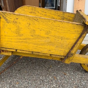 Antique Primitive New York Yellow Painted Diminutive Wooden Wheel ...