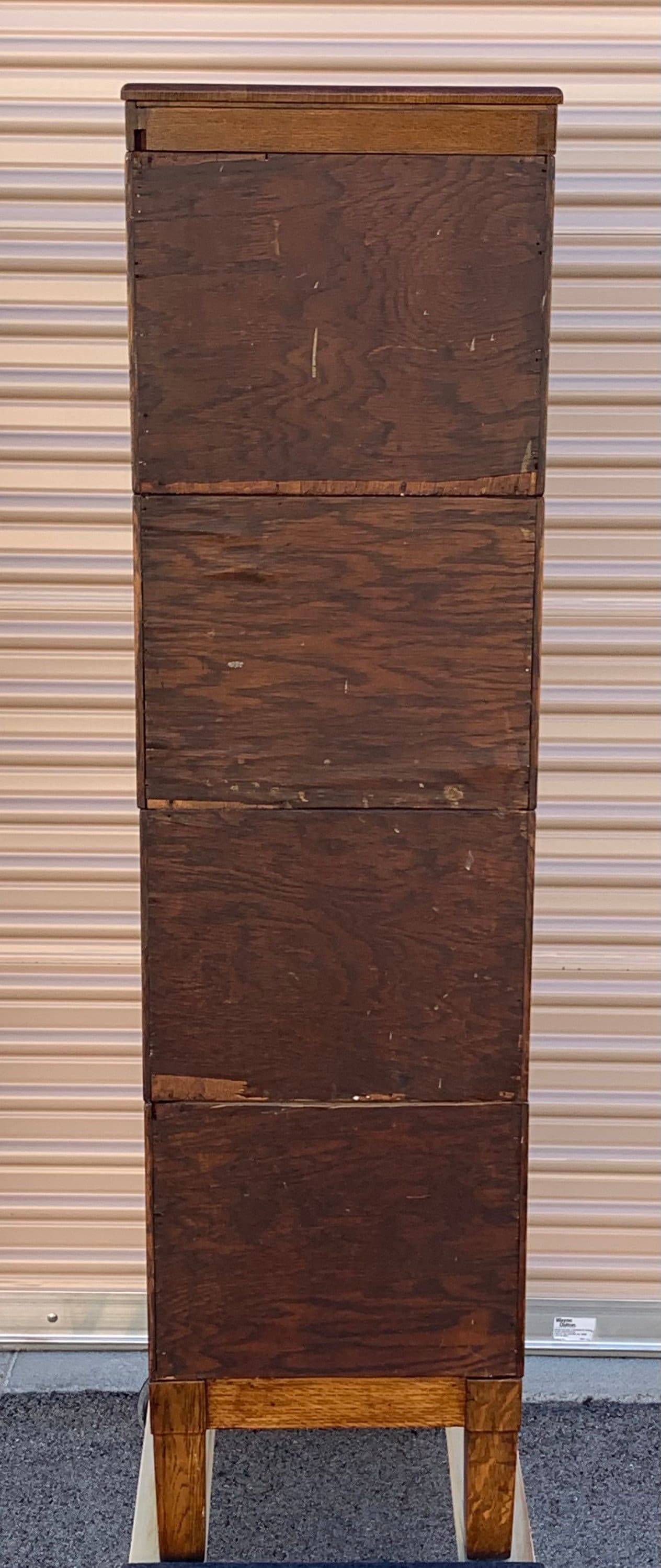 Antique Shaw Walker Oak Stacking File Cabinet 4 Sections 24 Drawers ...