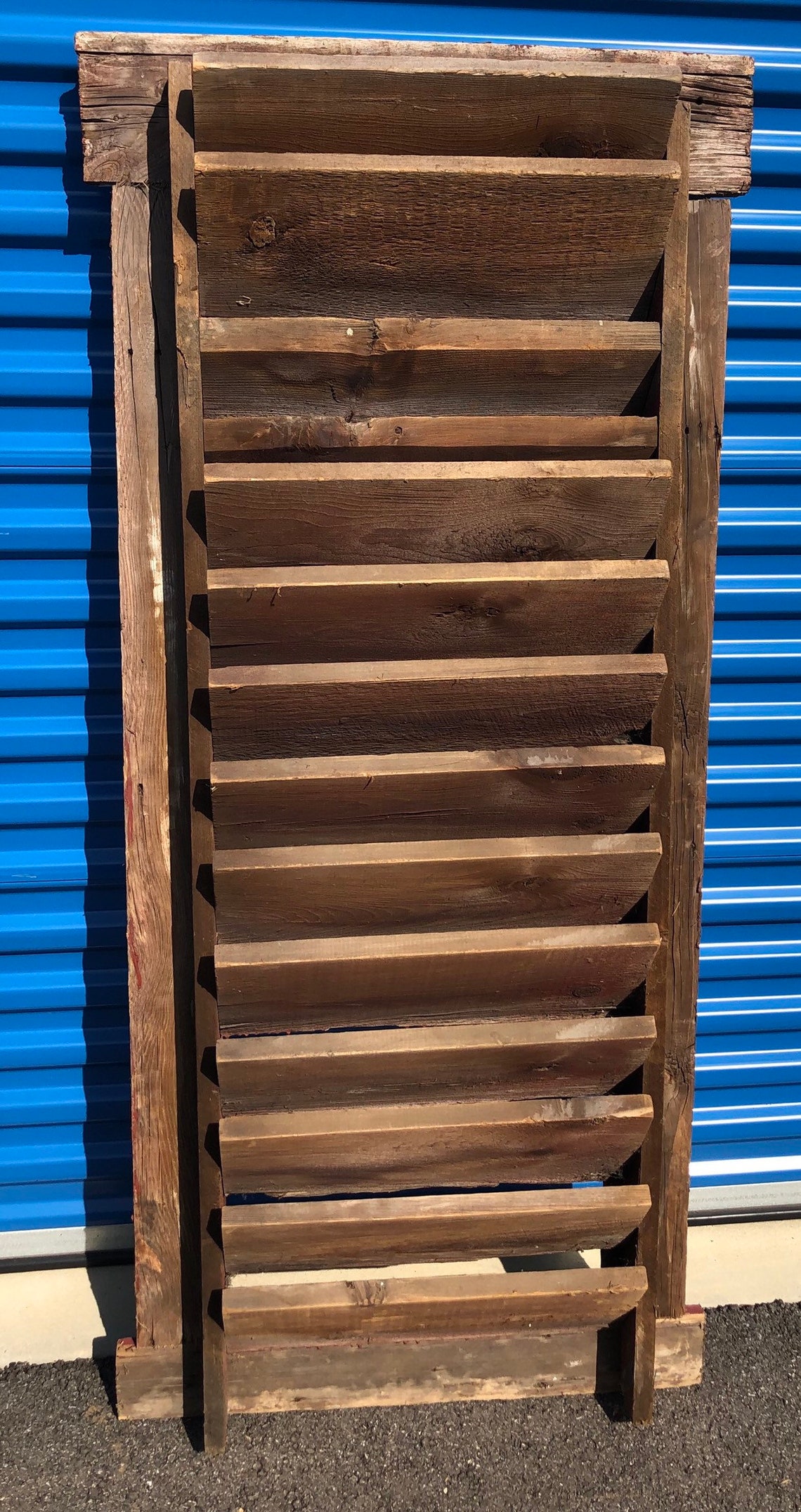 Antique American Painted Barn Window Louver Shutter | Etsy