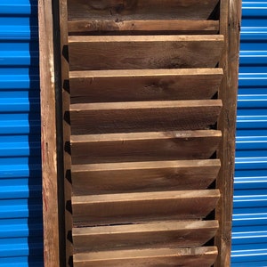 Antique American Painted Barn Window Louver Shutter 27.5w6d60.5h ...
