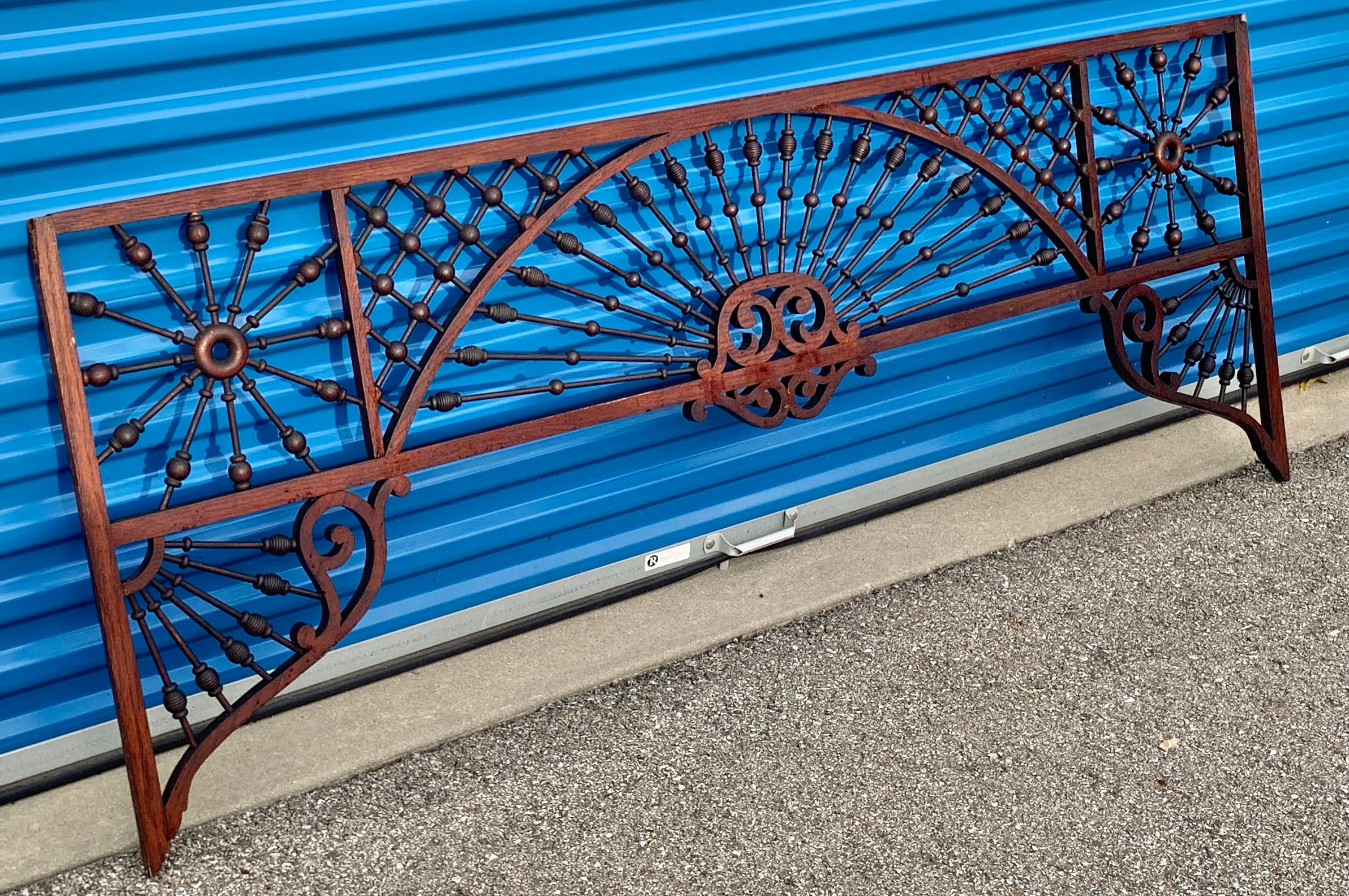 Antique Victorian Solid Oak Architectural Farmhouse Fretwork Shipping ...