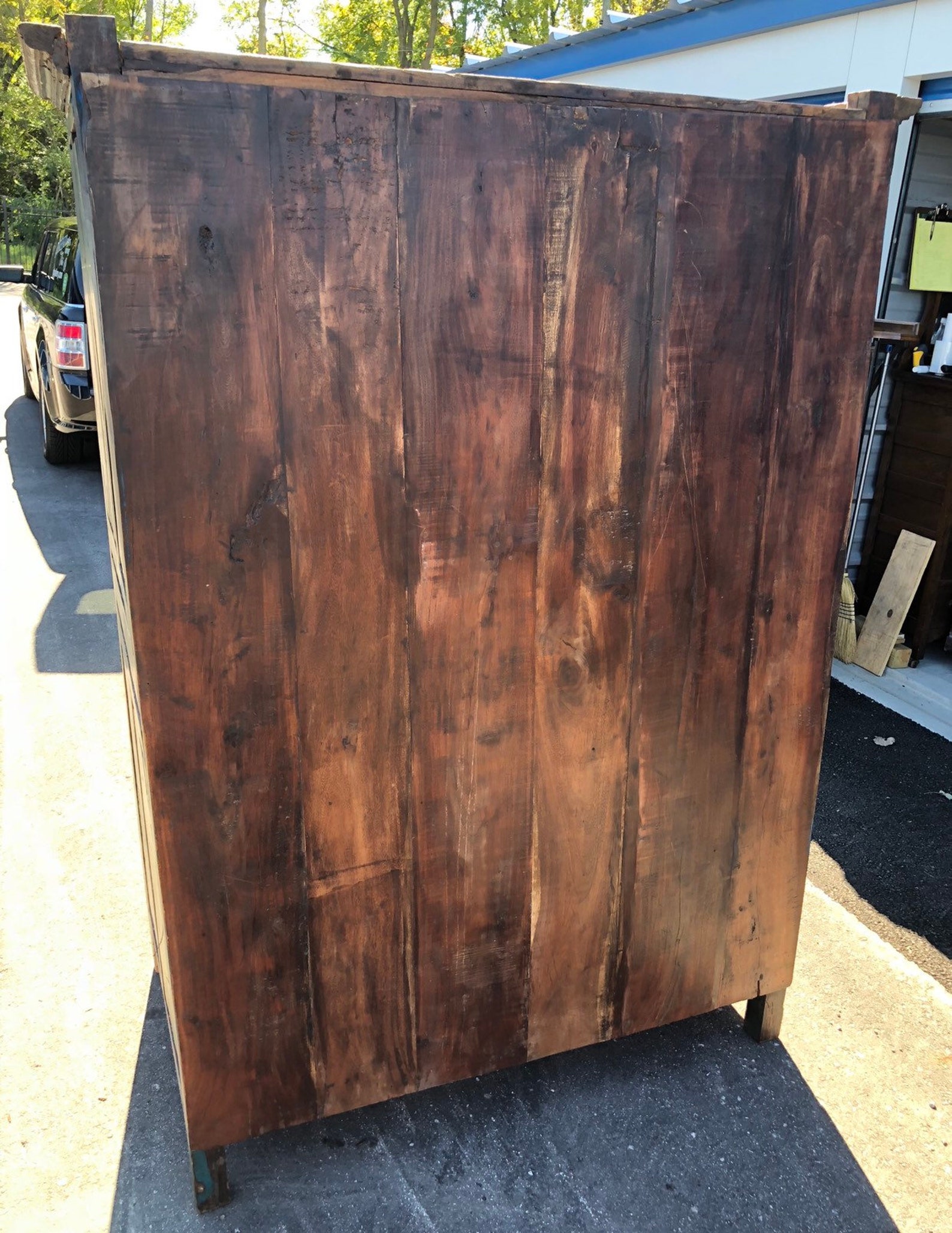 Antique Painted Primitive Cupboard 2 Drawers 4 Doors - Etsy