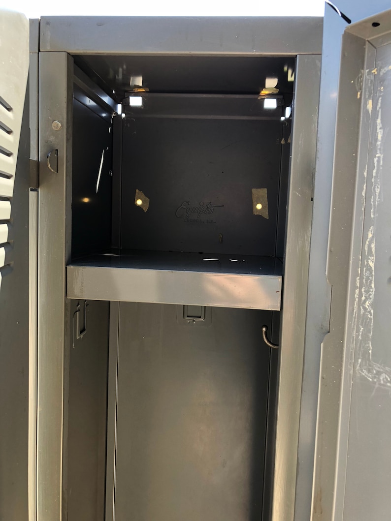 Vintage Equipto Lockers Original Gray Paint Heavy Duty - Etsy