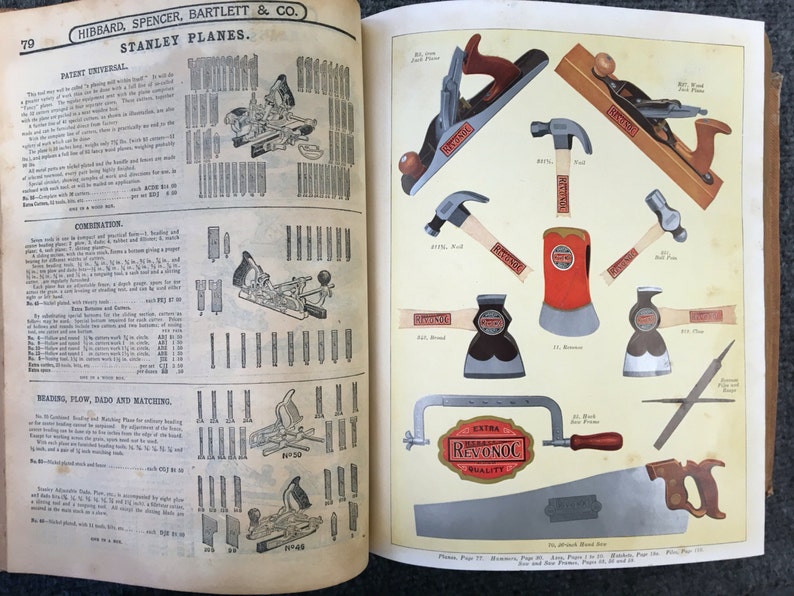 1913 OVB Hibbard Spencer Bartlett Hardware Catalog 8x9.5x3.5 | Etsy