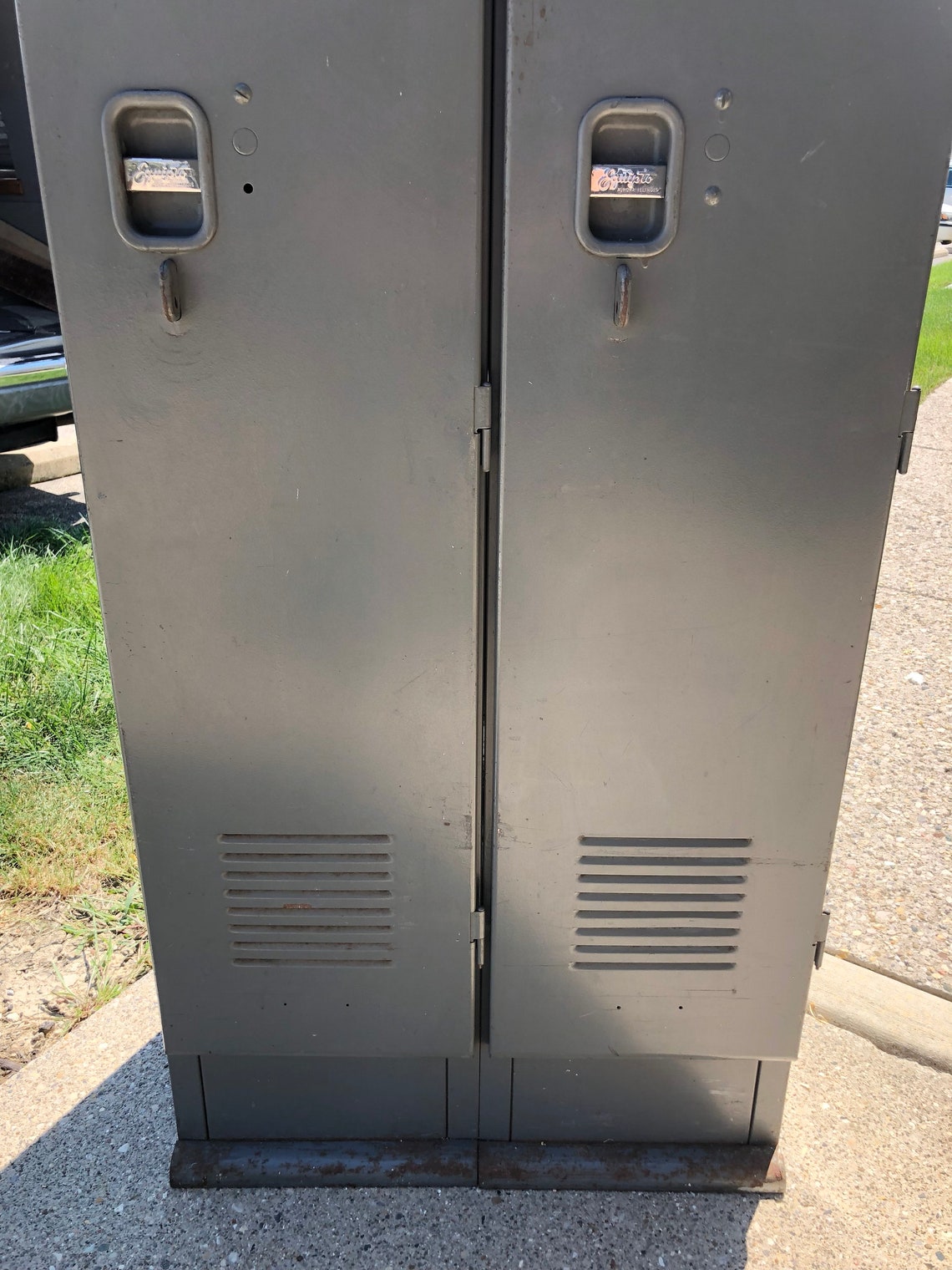 Vintage Equipto Lockers Original Gray Paint Heavy Duty - Etsy