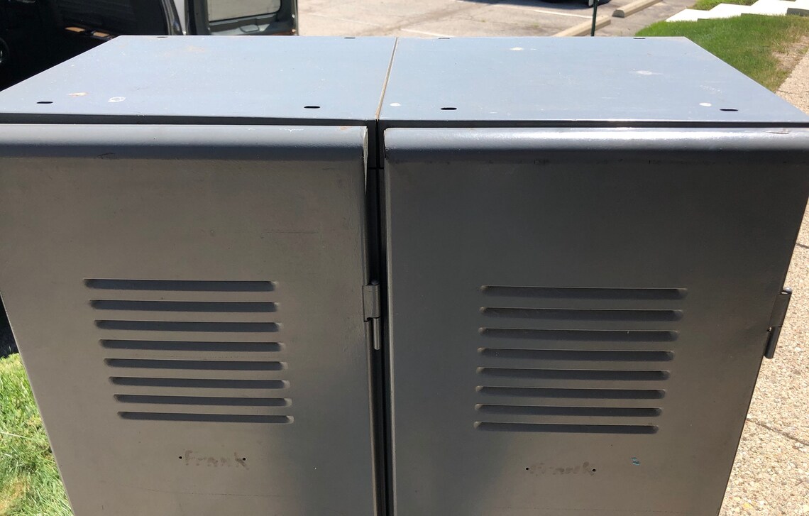 Vintage Equipto Lockers Original Gray Paint Heavy Duty | Etsy
