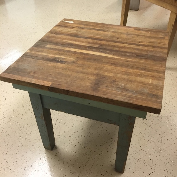 Butcher Block Table - Etsy