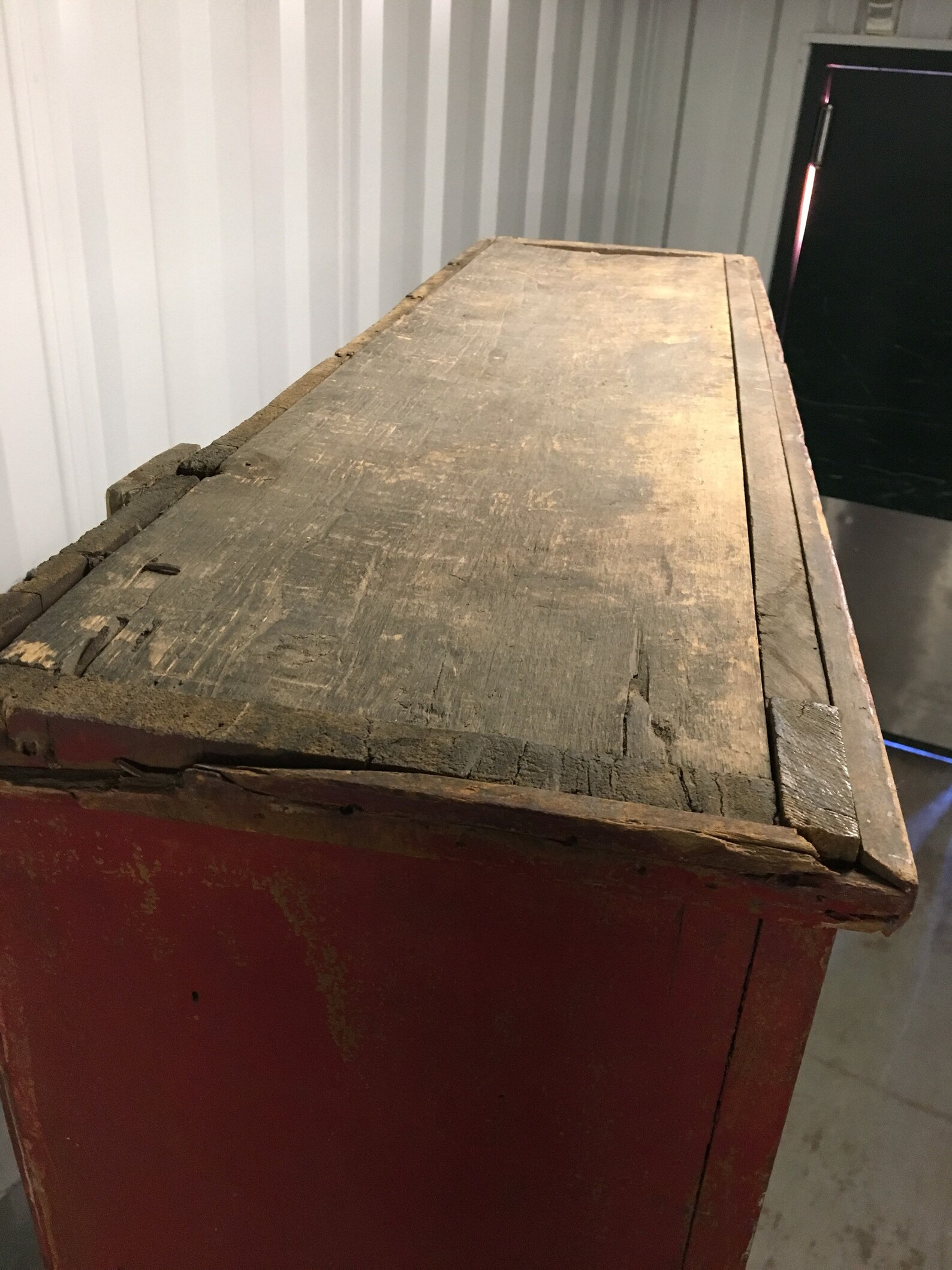 Primitive Red Stepback Kitchen Cupboard One Piece - Etsy