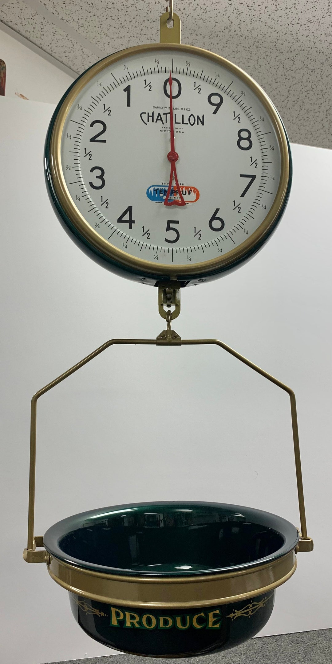 Antique 1933 Chatillon Produce Scale Beautifully Restored 17x3.5x40 - Etsy