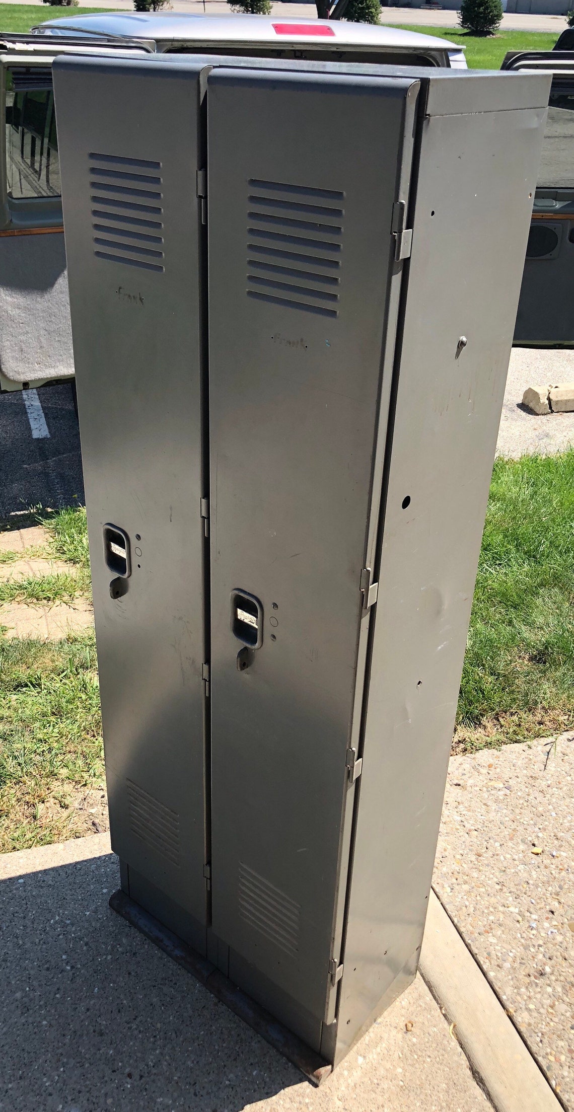 Vintage Equipto Lockers Original Gray Paint Heavy Duty | Etsy