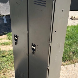 Vintage Equipto Lockers Original Gray Paint Heavy Duty Excellent ...
