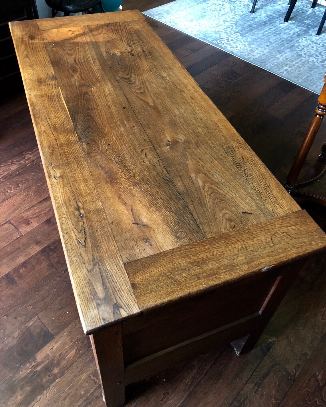 Antique Continental Oak Trunk Chest 1800's 23.5d30h56w - Etsy