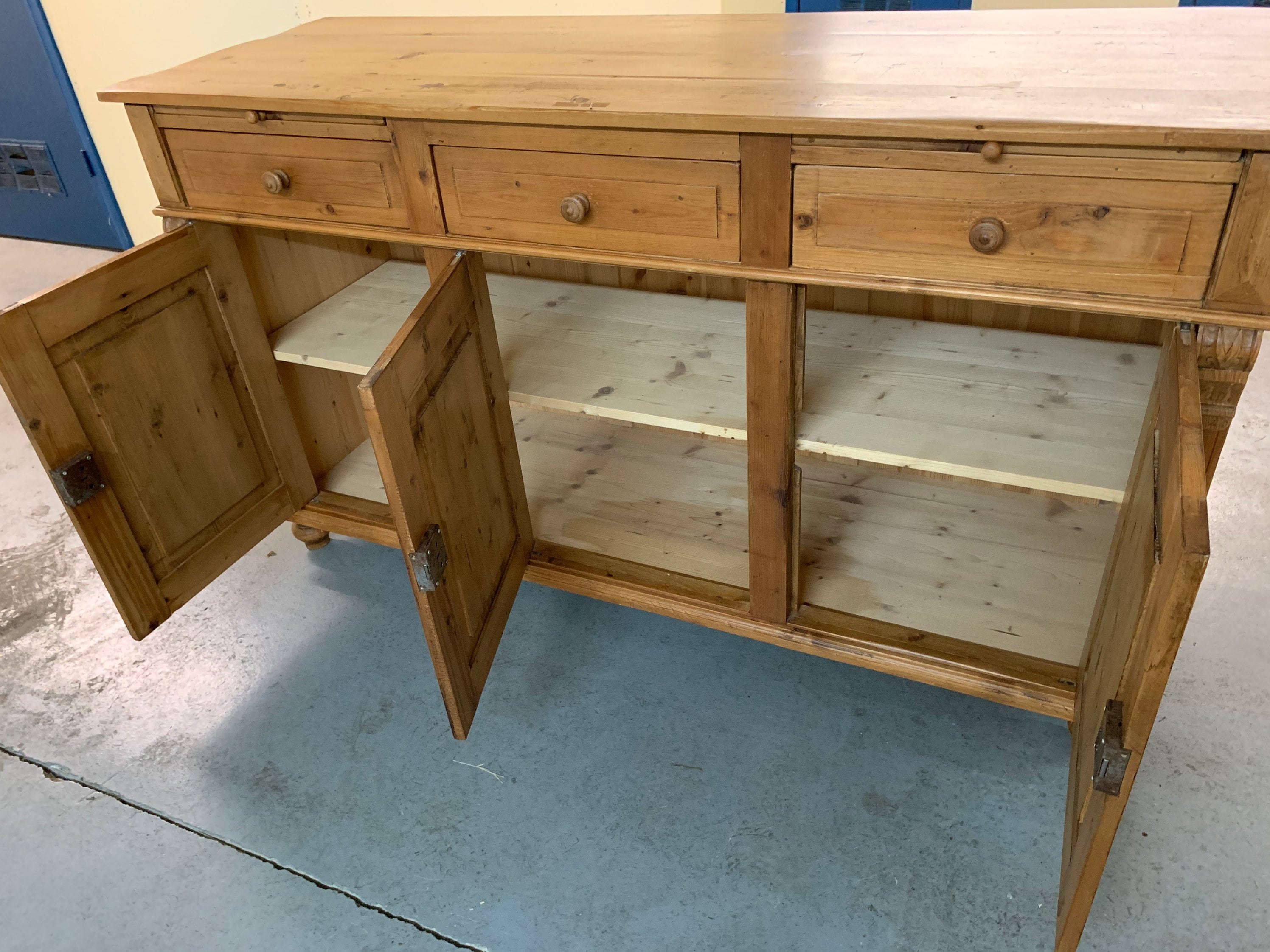 Southern Pine Kitchen Island Server Cabinet Cupboard Counter | Etsy