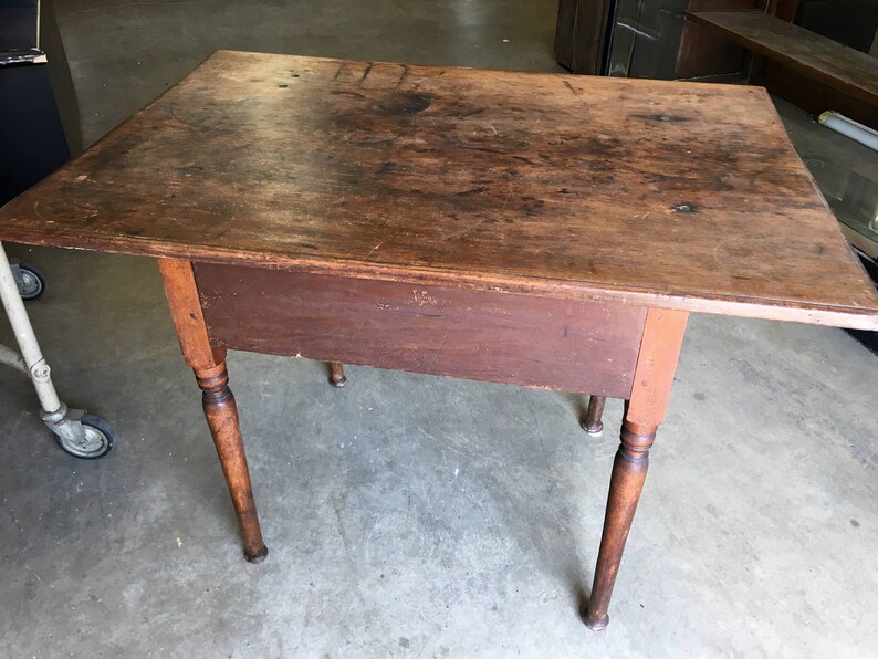 Early Antique Primitive Tavern/farm/work Table 36W25.5D18H26H - Etsy