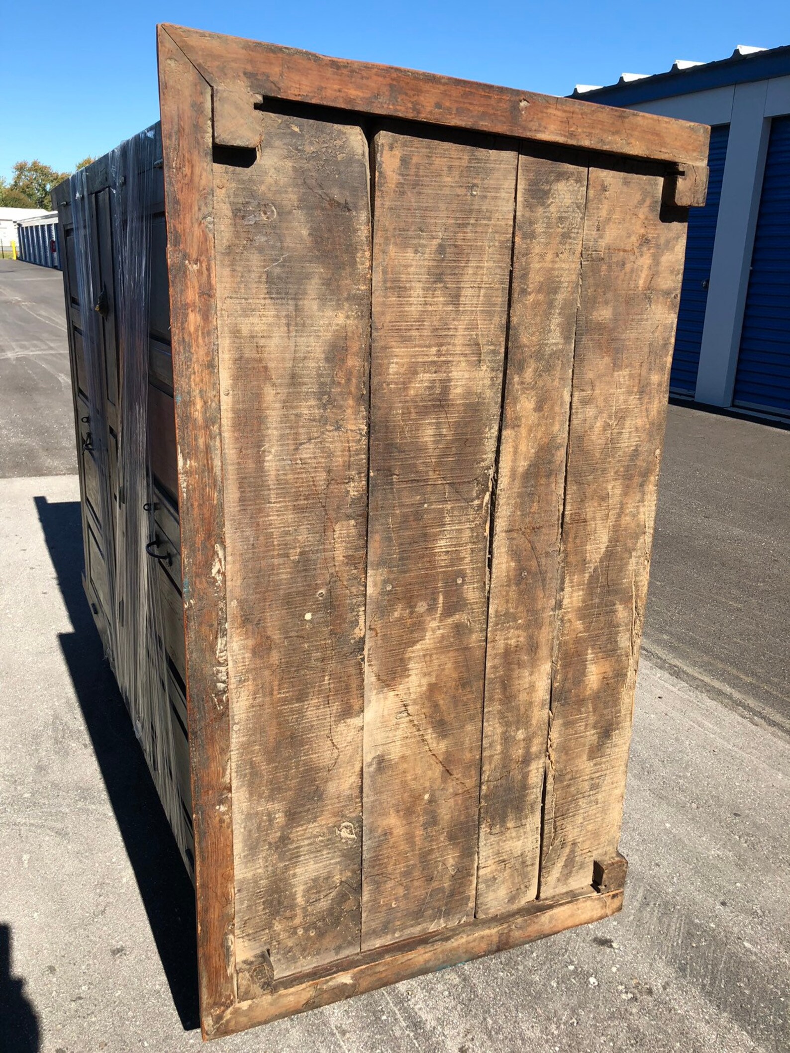 Antique Painted Primitive Cupboard 2 Drawers 4 Doors - Etsy