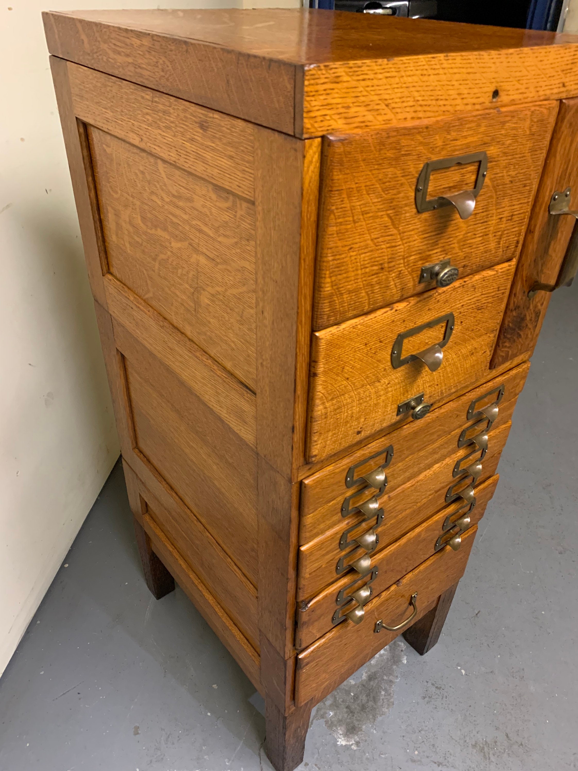 Unique Antique 1907 Shaw Walker Oak Sectional File Cabinet - Etsy UK