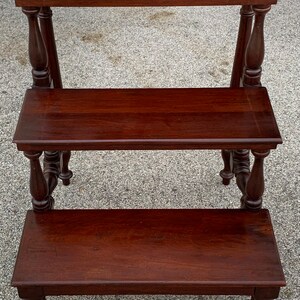 Antique 1860 Virginia Walnut Bed Steps 19.5W20.5D24.5H Shipping is Not ...