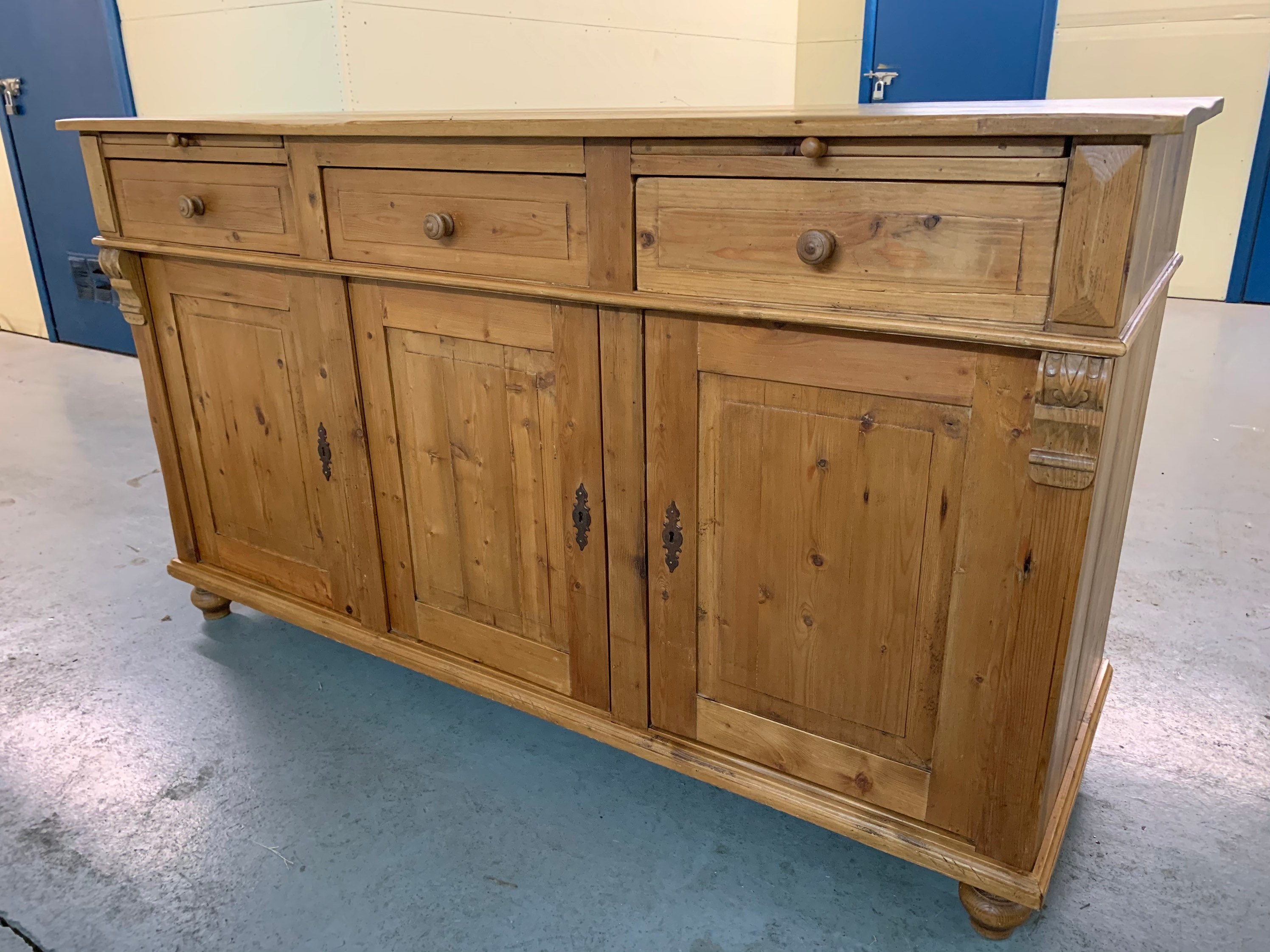 Southern Pine Kitchen Island Server Cabinet Cupboard Counter | Etsy