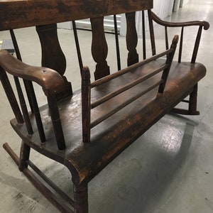 1840 Cape Cod Rocking Bench Original Finish 48w25d14h29h Shipping is ...