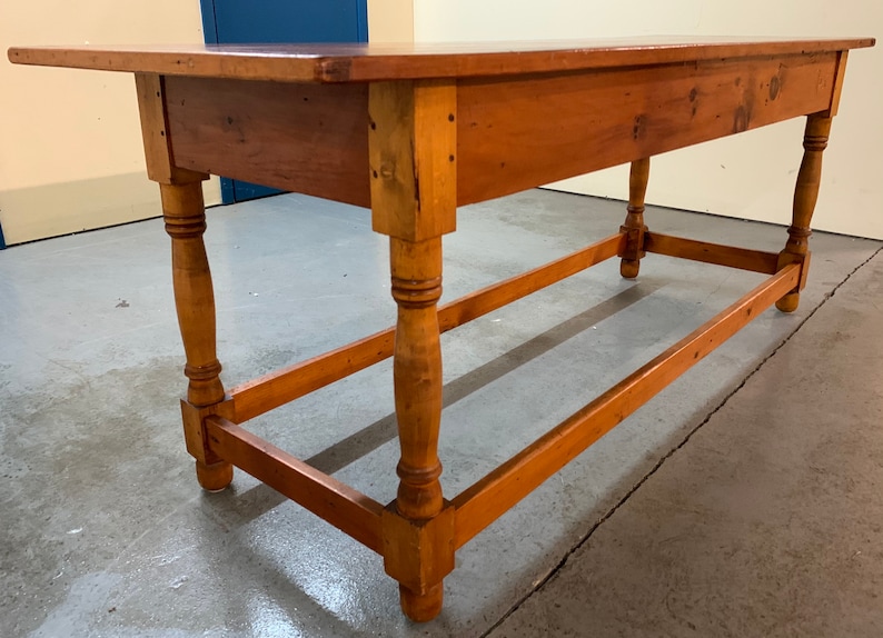 19th C American Primitive Pine Farm Harvest Side Table 2 Board - Etsy