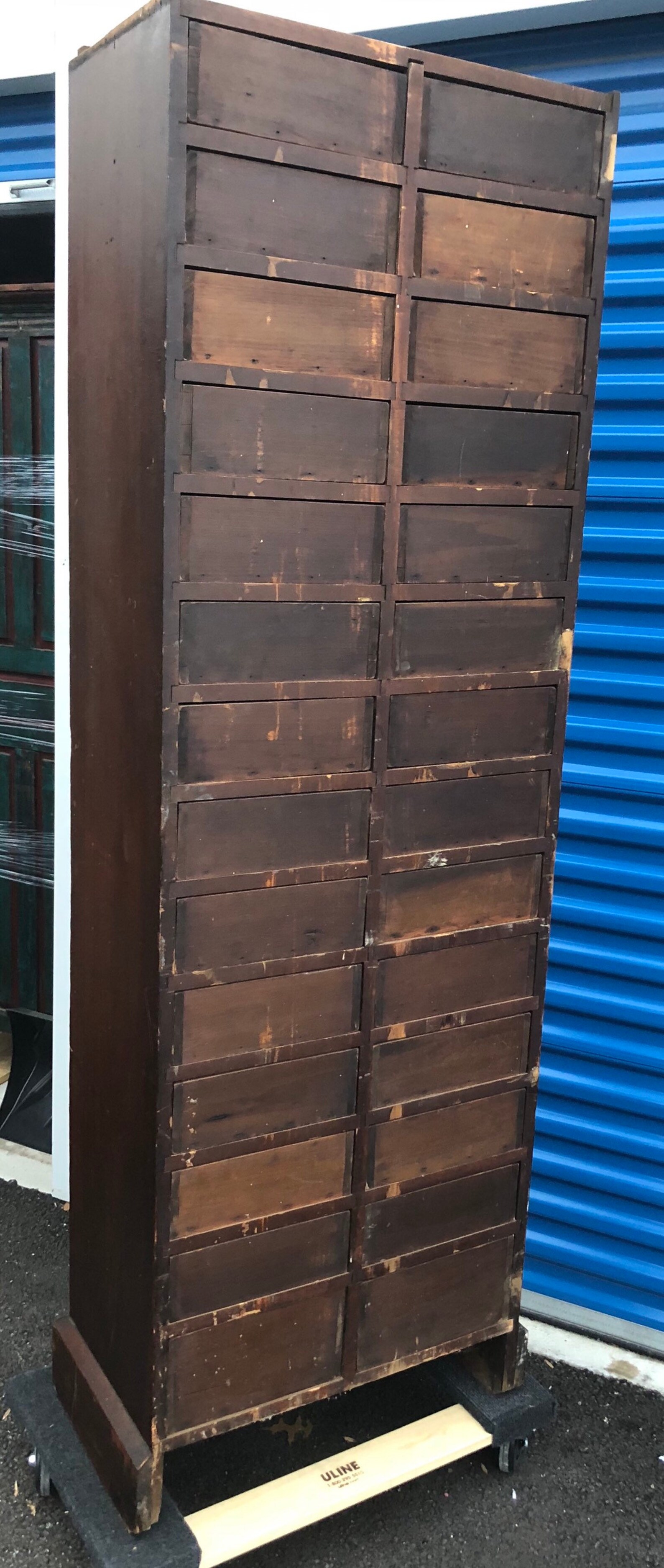 Antique Mahogany Store cabinet on base 28 drawers 25w14d76h | Etsy