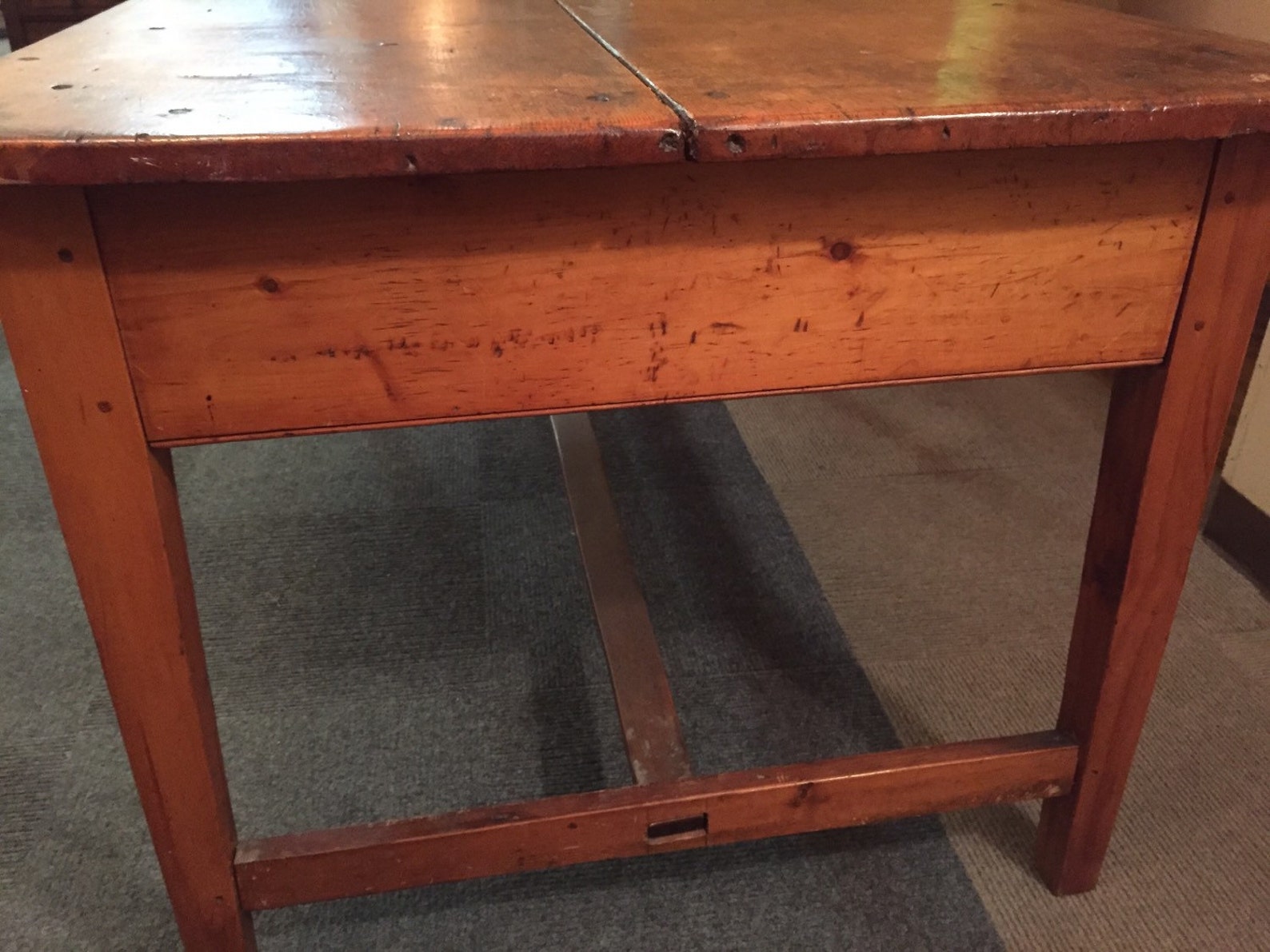 Primitive American Original Farm Harvest Table 2 Board 66l36d21.75h30h ...