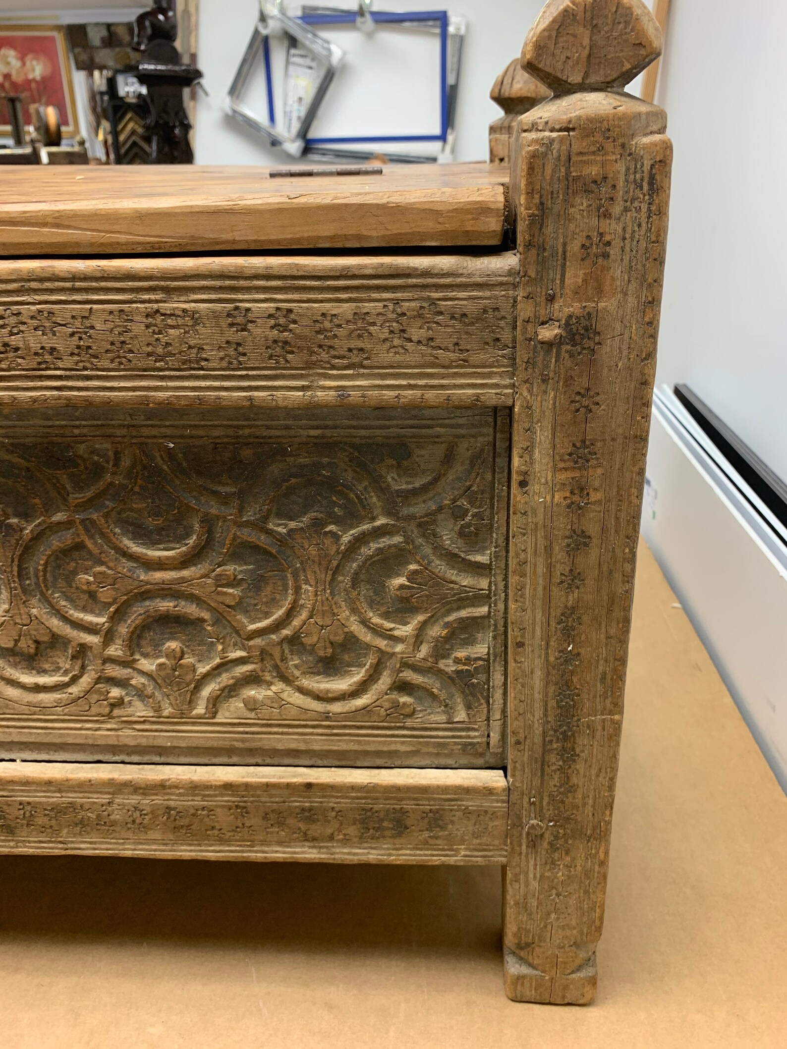 Primitive 1800's Pennsylvania Hand Carved Chest | Etsy