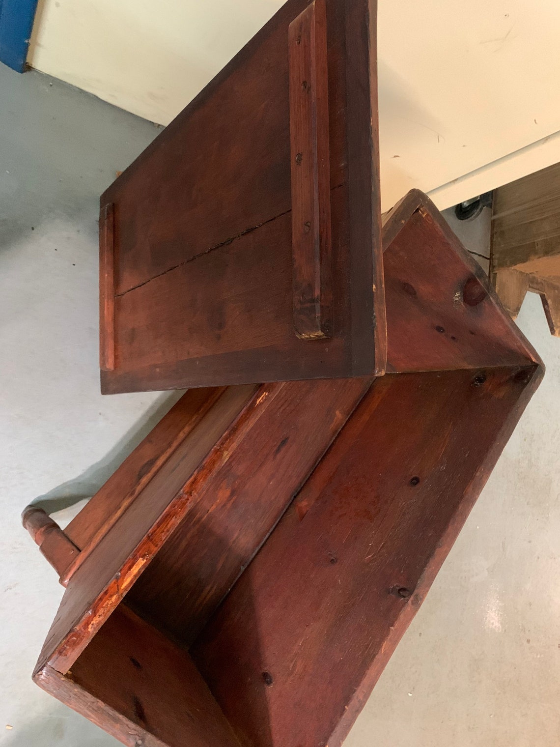 Primitive New York Dough Box Mixed Hardwood Dovetailed Peg - Etsy