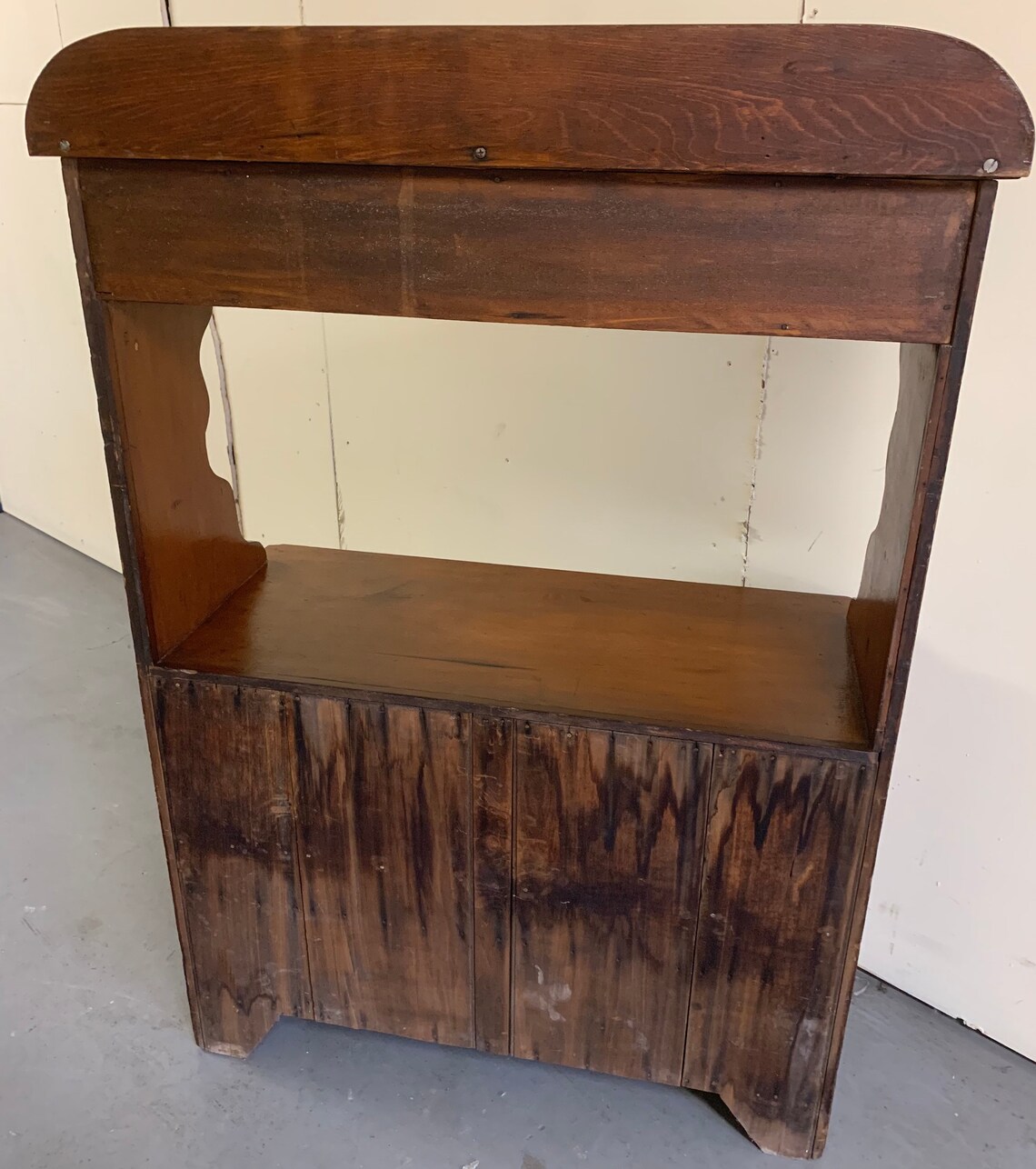Antique Pine Bucket Bench Crock Cupboard - Etsy