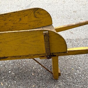 Antique Primitive New York Yellow Painted Diminutive Wooden Wheel ...