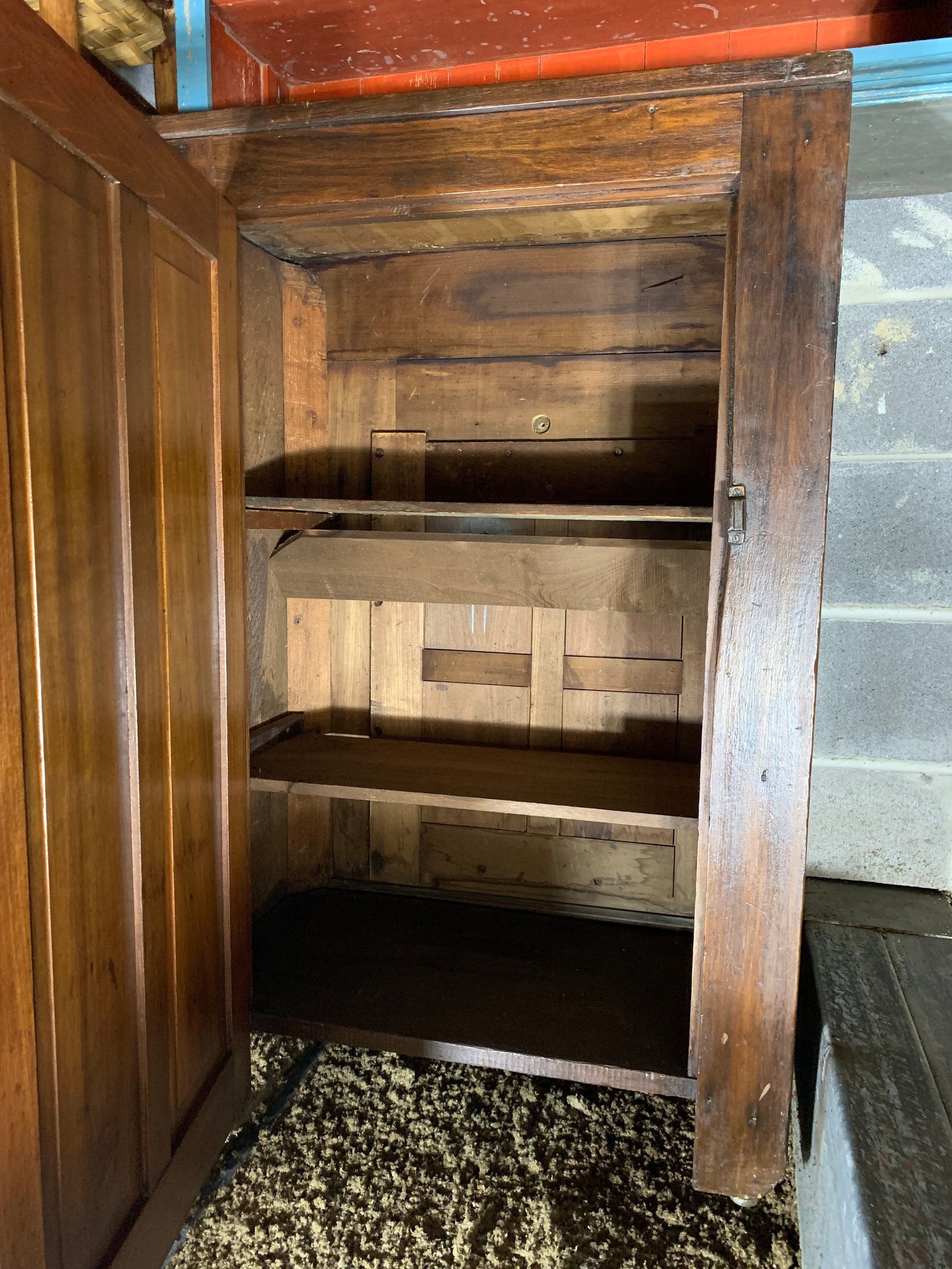 Primitive Cabinet Cupboard Custom Built Window Back 18d30w43h - Etsy