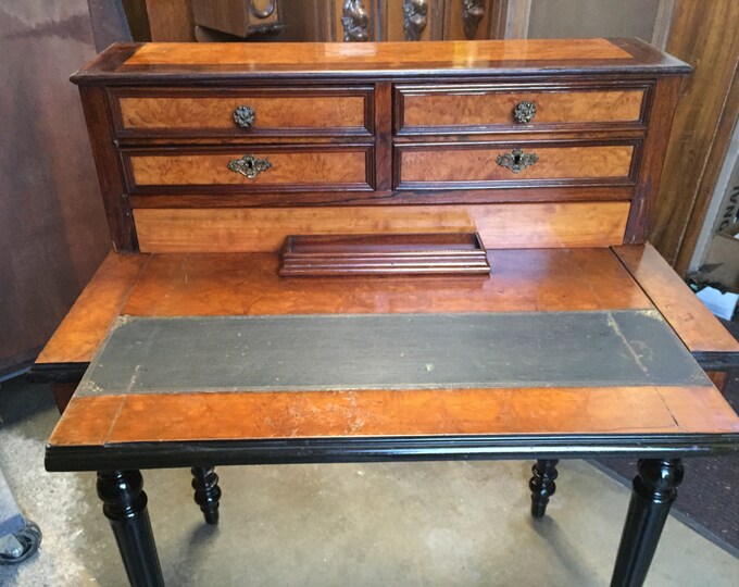 Antique Writing Desk Pull Out Top 5 Drawers 31w28.5h38h18d Shipping is ...