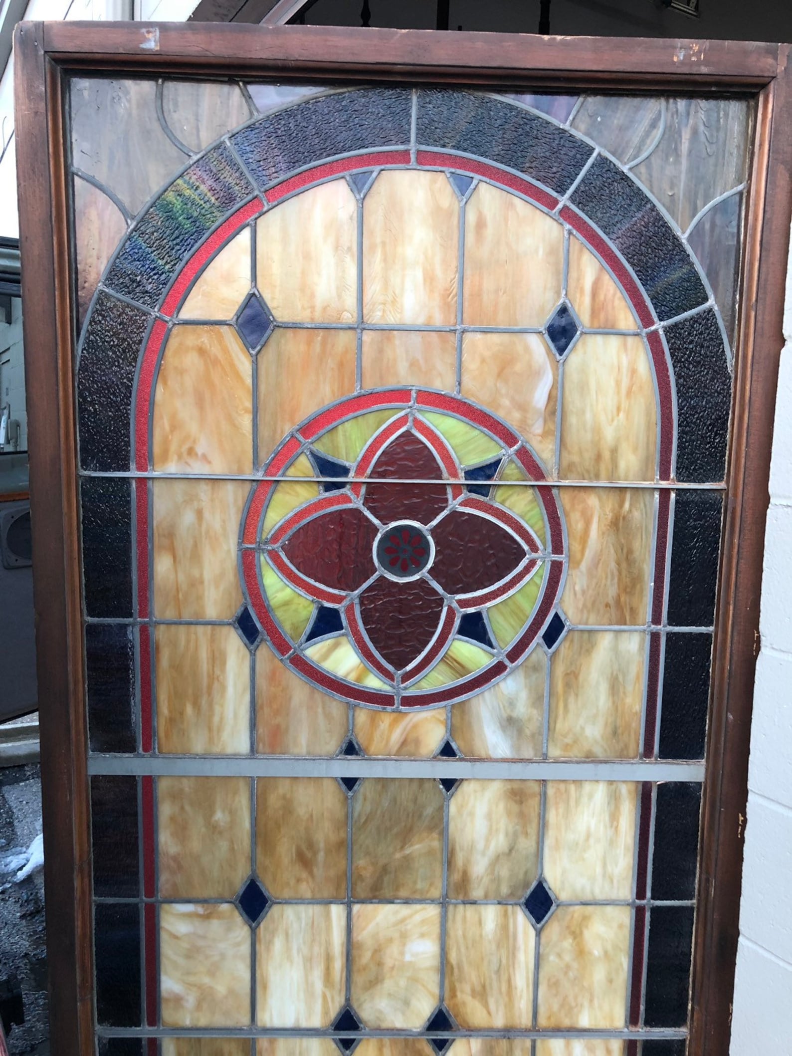 2 Antique Stained Glass Windows Perfect Condition Od - Etsy