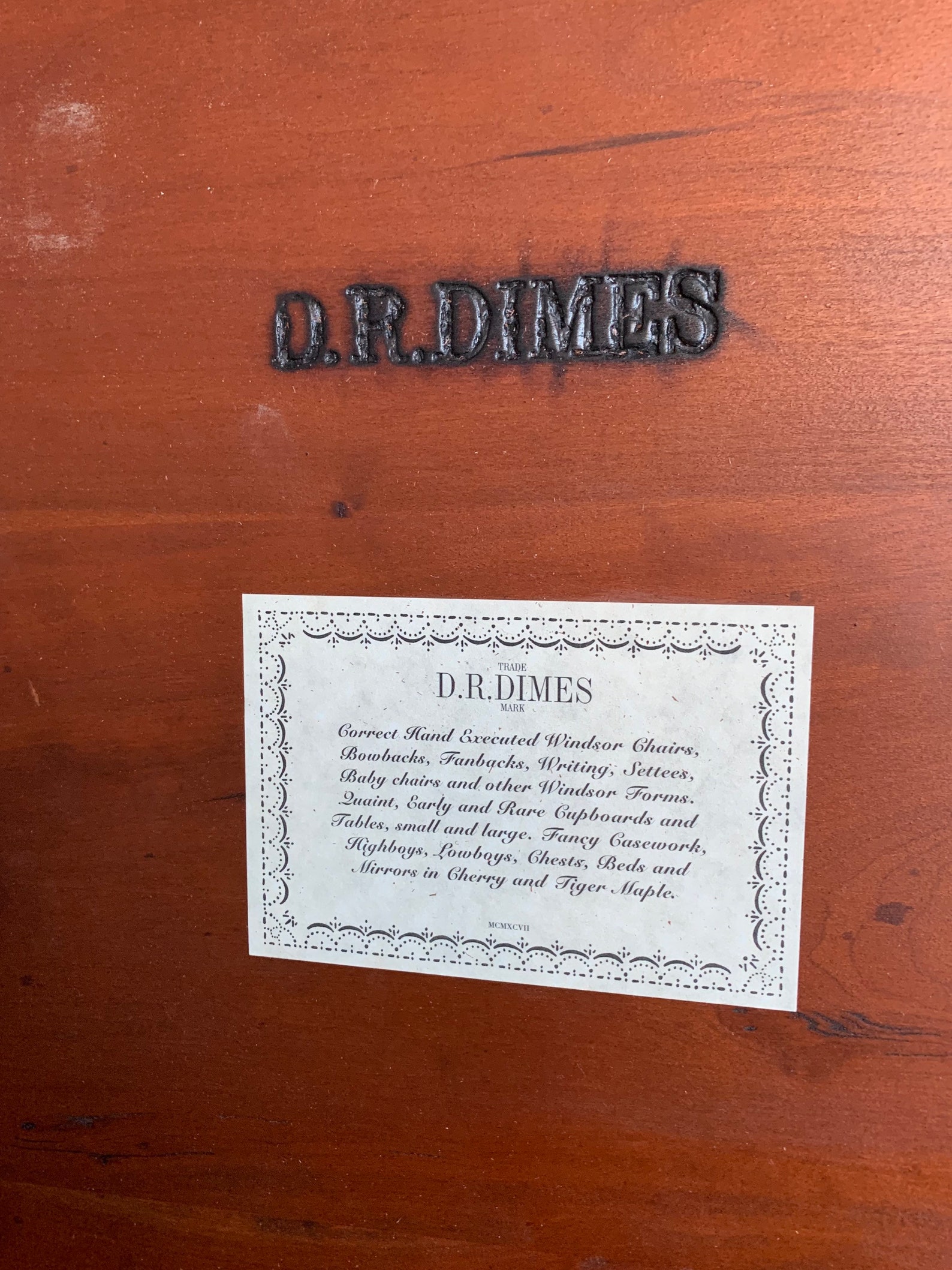 Vintage Custom D R Dimes Cherry Dining Table With Extensions 30.5h24 ...