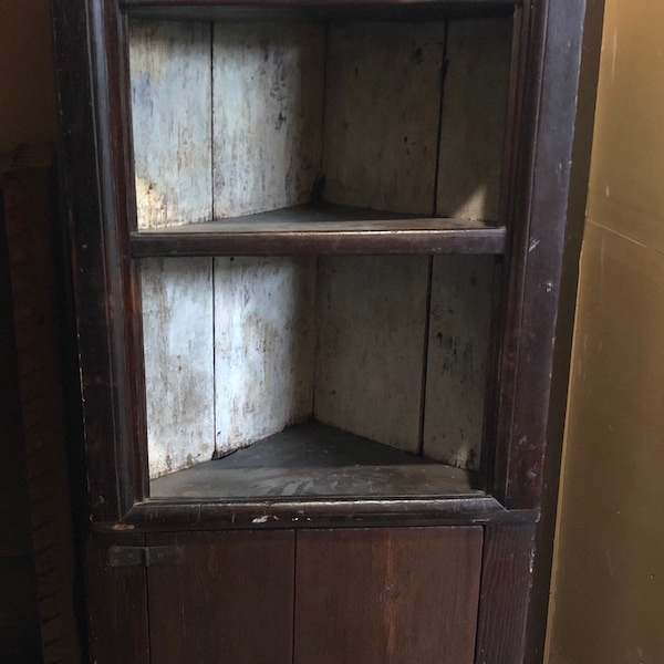 Primitive Corner Cabinet - Etsy