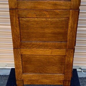 Antique Shaw Walker Oak Stacking File Cabinet 4 Sections 24 Drawers ...