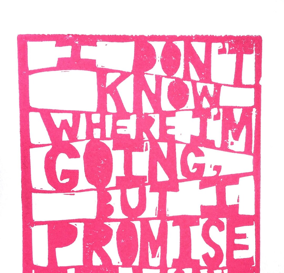 I Don't Know Where I'm Going but It Won't Be Boring - Hot Pink David ...